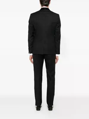 Tagliatore Satin-trim Suit