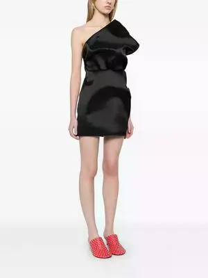 MARQUES' ALMEIDA Satin Draped Mini Dress