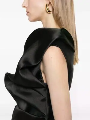 MARQUES' ALMEIDA Satin Draped Mini Dress