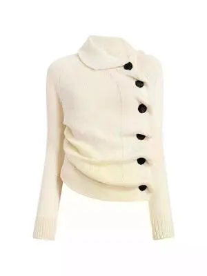 Khaite Lorrai Cardigan - Neutrals