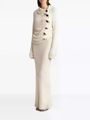 Khaite Lorrai Cardigan - Neutrals