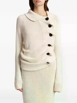 Khaite Lorrai Cardigan - Neutrals