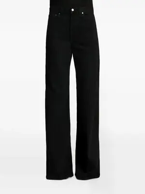 Khaite Dane Wide-leg Jeans - Black