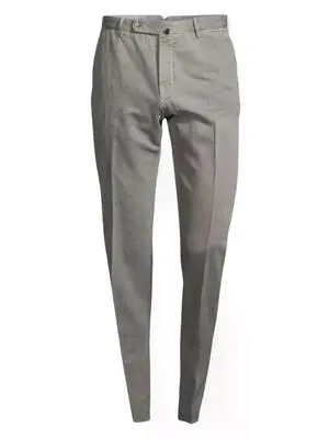 Incotex Pressed-crease Chino Trousers - Grey