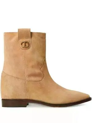 TWINSET Suede Ankle Boots