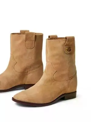 TWINSET Suede Ankle Boots