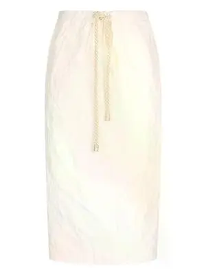 Roberto Cavalli Cotton Pencil Skirt - Neutrals