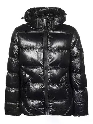 POINT ZERO Hooded Down Jacket - Black