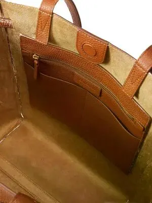 Veronica Beard Leather Tote - Brown
