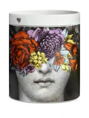 FORNASETTI Nel Mentre Tra I Fiori Decor Giardino Segreto Candle - White