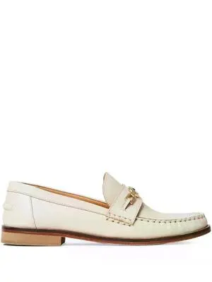TWINSET Oval T Leather Loafers