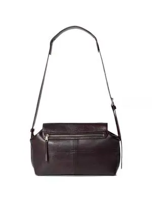 LEMAIRE Medium Gear Bag In Leather - Brown