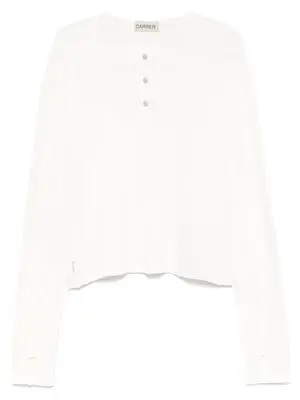 CARRER Lis Henley T-shirt - Neutrals