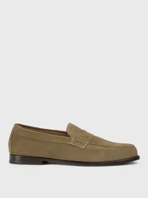 DOUCAL'S Suede Loafers - Mud