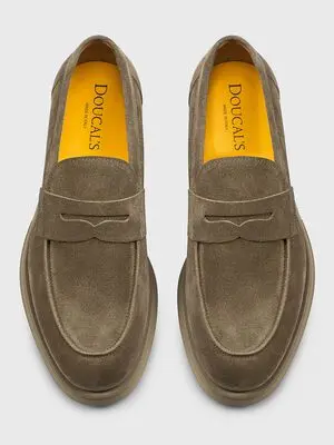 DOUCAL'S Suede Loafers - Cocoa