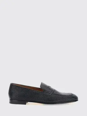 DOUCAL'S Doucal's Woven Leather Loafers Black