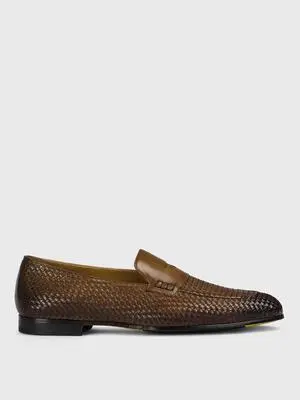 DOUCAL'S Doucal's Woven Leather Loafers Leather