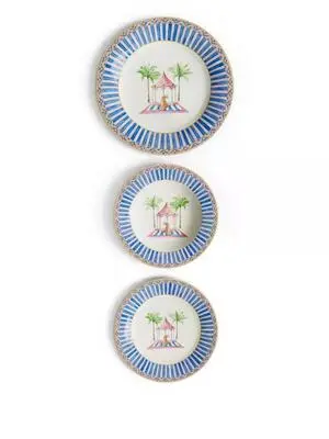 LISA CORTI Sariska Table Plates - White