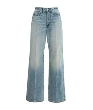 RÙADH The Quinn Rigid High-rise Straight-leg Jeans - Blue