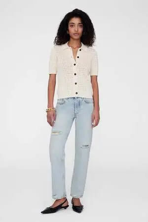ANINE BING Crochet Alexis Sweater