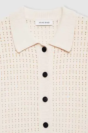 ANINE BING Crochet Alexis Sweater
