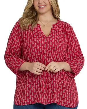 NYDJ Pintuck Blouse - Jacqueline