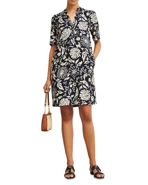 HOBBS LONDON Lucille Dress - Navy Cream