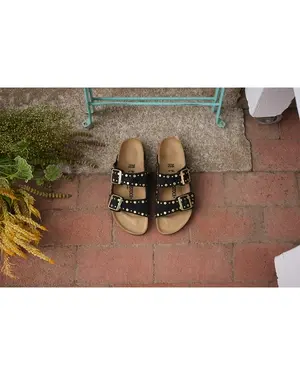 BIRKENSTOCK Arizona Rivet Sandals - Black
