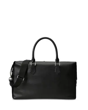Polo Ralph Lauren Pebbled Leather Duffle - Black