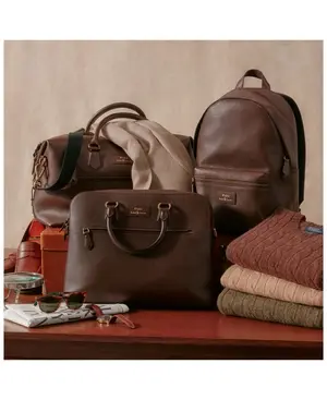 Polo Ralph Lauren Pebbled Leather Duffle