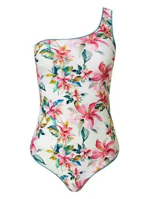 TWINSET Floral Print One-piece Swimsuit - White