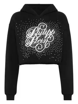 Philipp Plein Rhinestone-embellished Hoodie - Black