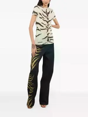 Roberto Cavalli Zebra-print Jeans