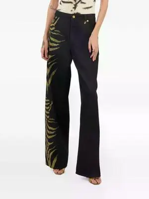Roberto Cavalli Zebra-print Jeans