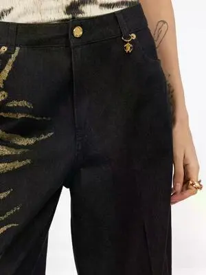 Roberto Cavalli Zebra-print Jeans