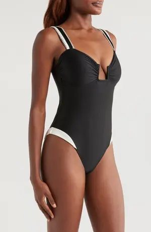BOAMAR Carla Notched One-piece Swimsuit