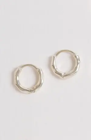 FREYA ROSE Sterling Huggie Earrings - Silver