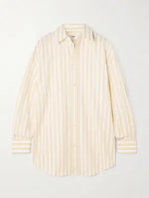 Saint Laurent Striped Cotton-piqué Shirt