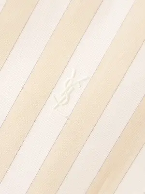 Saint Laurent Striped Cotton-piqué Shirt