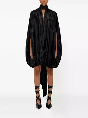 FERRAGAMO Satin Mini Dress - Black