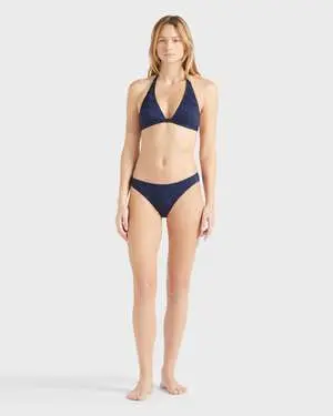 Vilebrequin Midi Brief Bikini Bottom Turtles Monogram - Blue