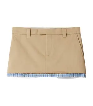 Miu Miu Cotton Chino Mini Skirt