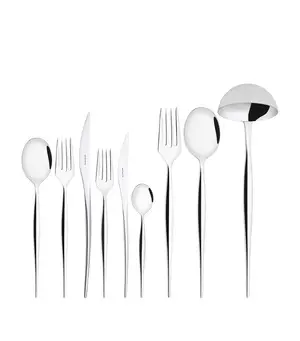 BUGATTI Stainless Steel Natura 75-piece Cutlery Set - Metallic