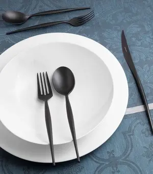 BUGATTI Stainless Steel Diamond Natura 24-piece Cutlery Set
