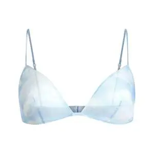 SKIMS Romance Triangle Bralette - Blue Quartz Cloud Print