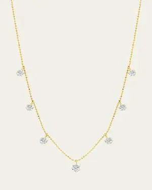 GRAZIELA Graziela Gems 18K Yellow Gold Floating Diamond Necklace Yg