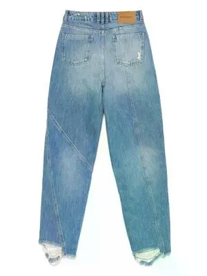 HALFBOY Distressed Boyfriend Jeans - Blue