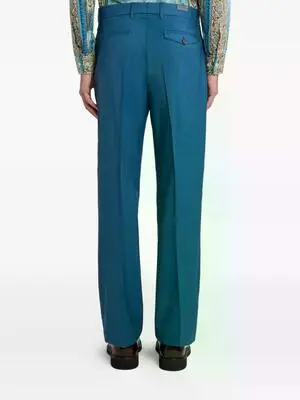 Etro Wool Straight-leg Trousers