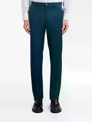 Etro Wool Straight-leg Trousers