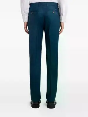 Etro Wool Straight-leg Trousers